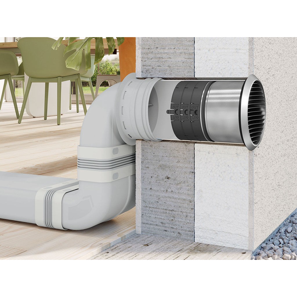 COMPAIR PRIME flow P-Turbo flow 150 Mauerkasten inkl. Thermobox