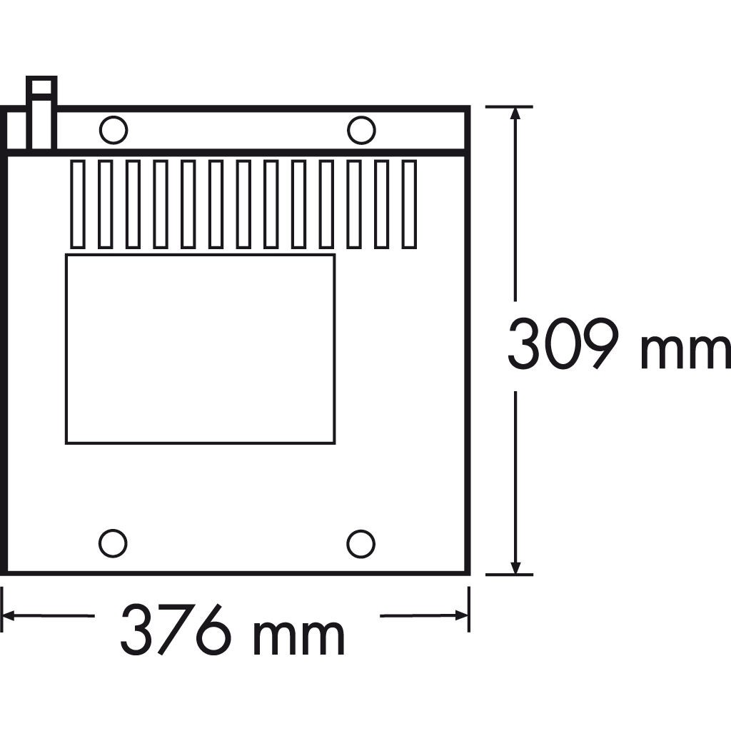Kickspace KS 600 Sockel-Einbau-Heizung Küche Kickspace