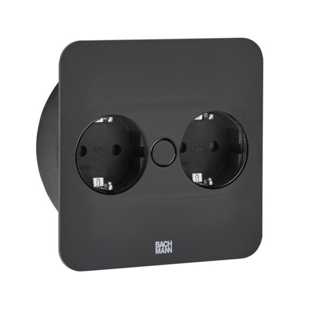 Steckdosenelement Twist 2 eckig
