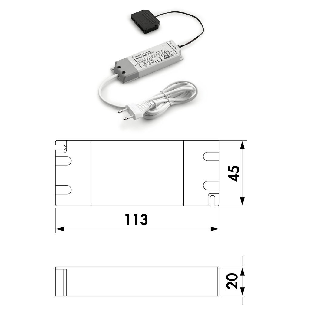 Livello LED Unterbodenleuchten Set schwarz