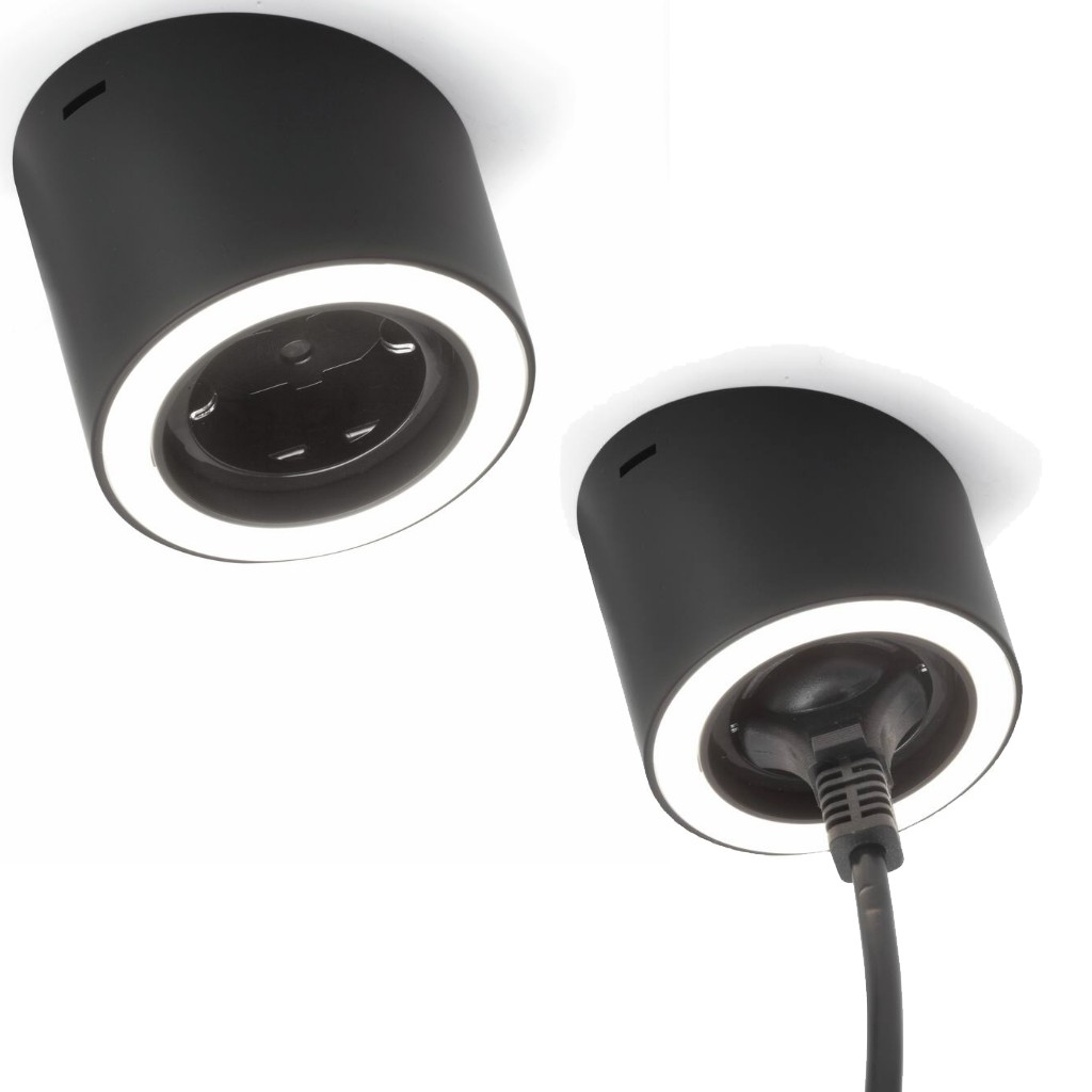 Unika Farbwechsel LED Aufbauleuchten matt schwarz